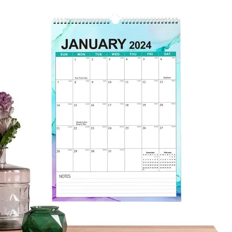 2024-Monthly-Wall-Calendar-Family-Calendar-For-Wall-Wire-Binding ...