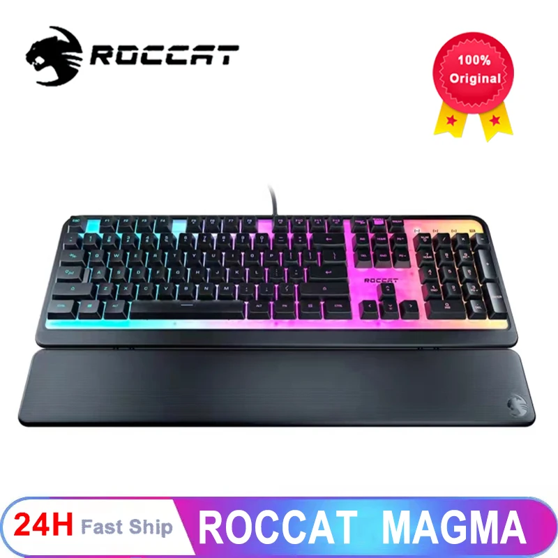 Roccat-Magma-Membrane-RGB-Gaming-Keyboard-with-RGB-lighting-DE-layout ...