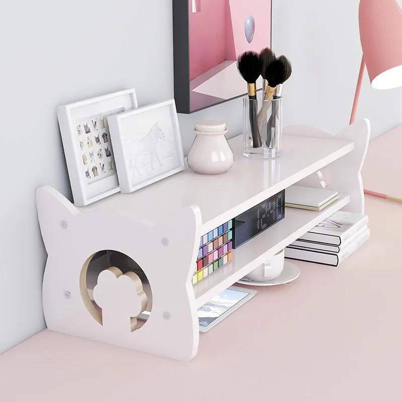 Cat-Ear-Desktop-Computer-Rack-Desktop-Desk-Storage-Rack-Monitor-Stand ...