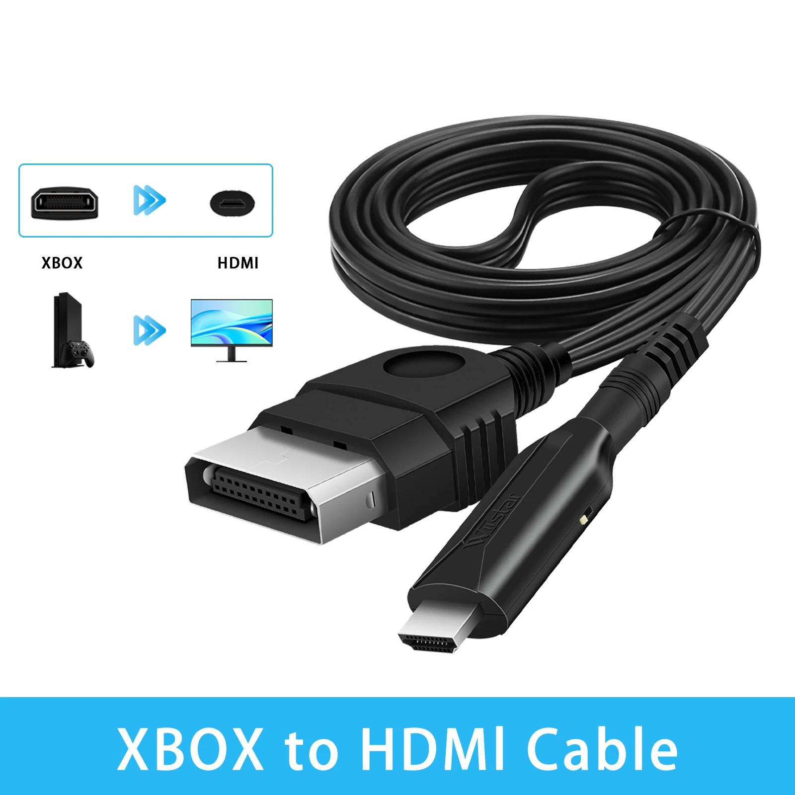 Convertidor compatible con XBOX a HDMI, adaptador de Audio y vídeo ...