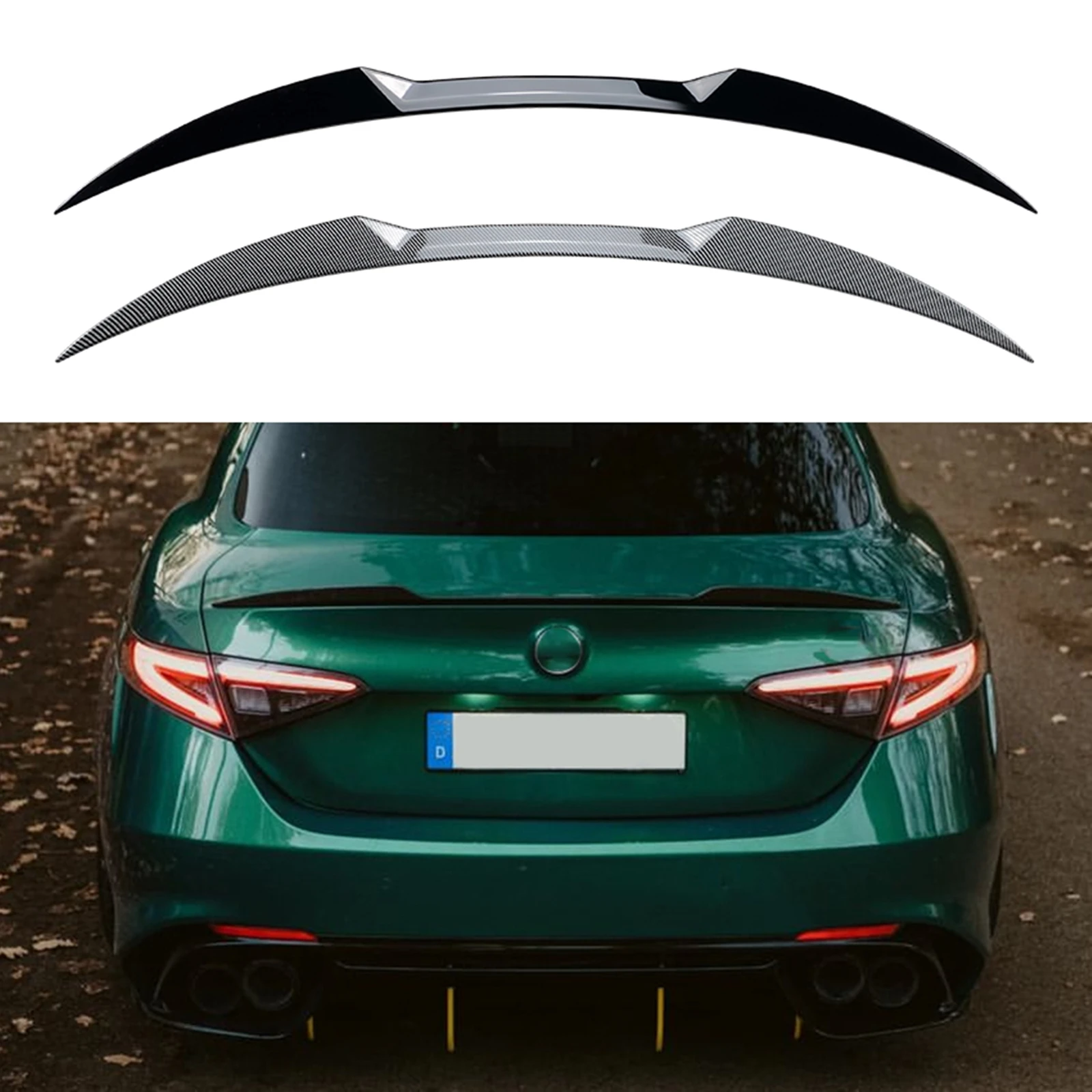 For Alfa Romeo Giulia Sedan 2015 2016 2017 2018 2019-2024 Carbon Fiber ...