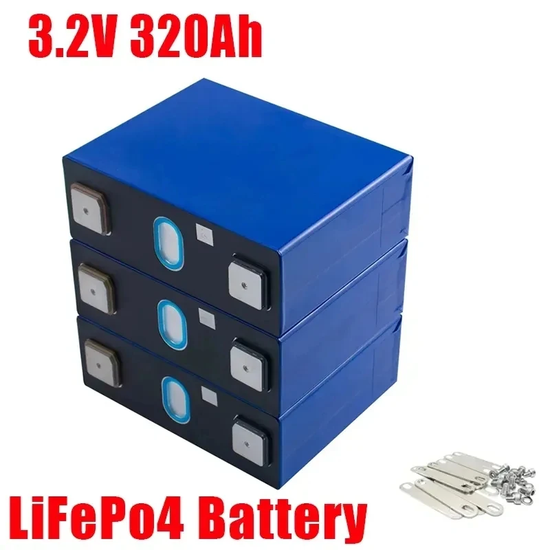 4PCS-New-3-2V-320Ah-Lifepo4-battery-3C-lithium-iron-phosphate-high ...