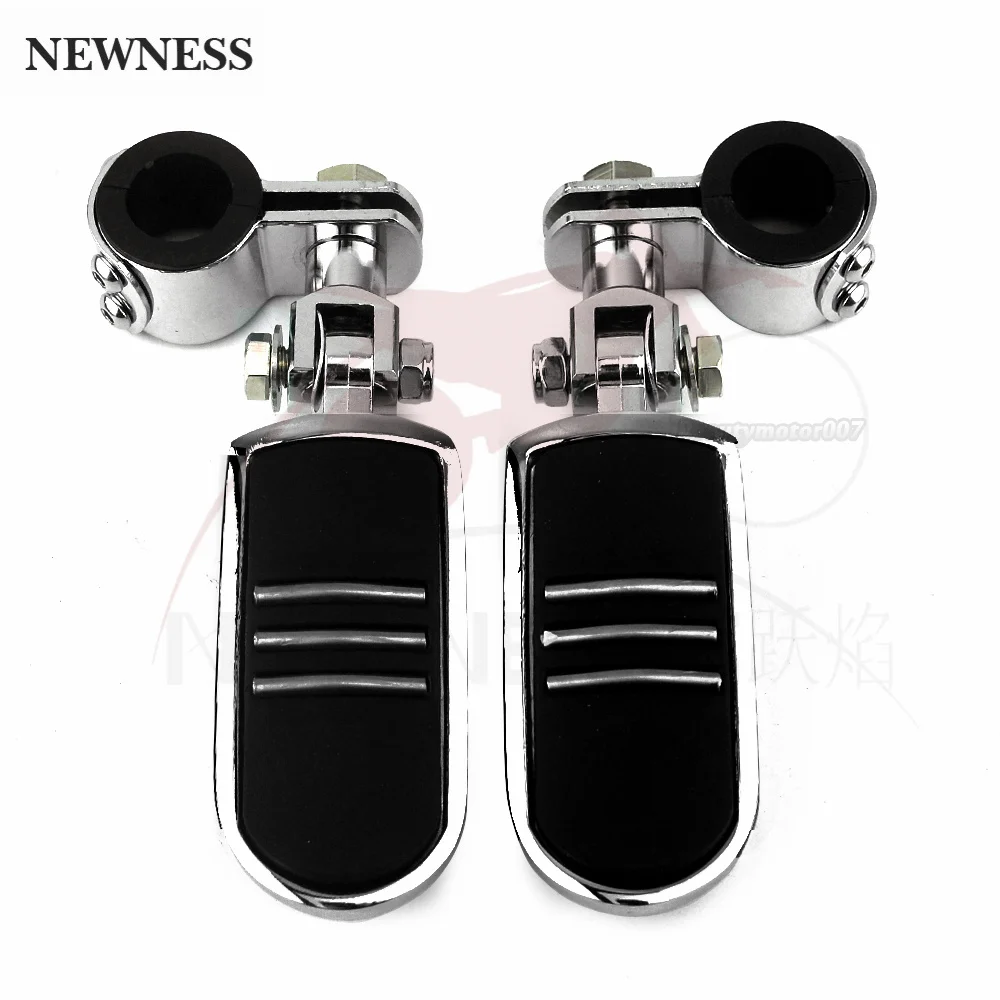 Motorcycle-Universal-Highway-Foot-Pegs-Rest-26mm-32mm-Crash-Bar-Pedal ...