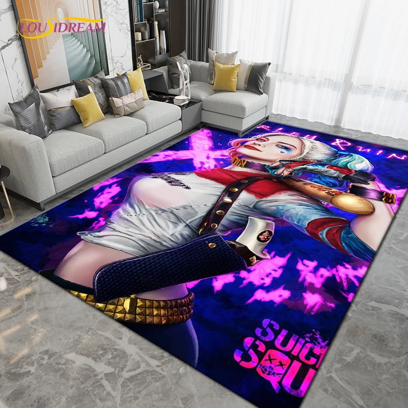 Harley-Quinn-Cartoon-Area-Rug-Large-Clown-Girl-Carpet-Rug-for-Living ...