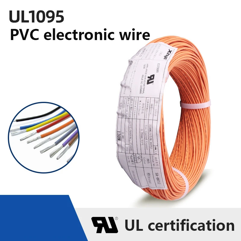 Electrical Cable Ul1095 18-28awg Tinned Copper Pvc Cable Heat-resistant Soft Electrical Silicone ...