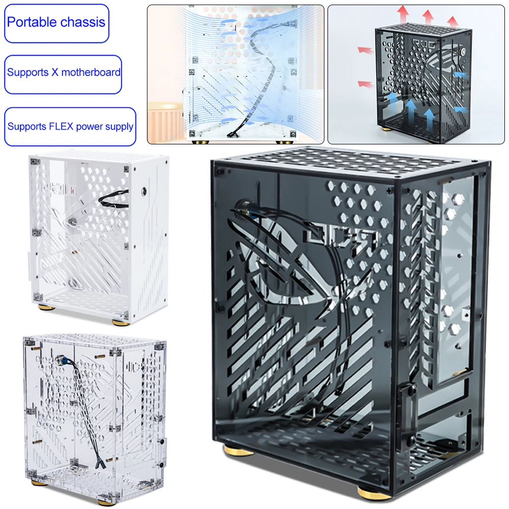 Laptop-External-Graphics-Card-Bracket-Base-Portable-Acrylic-Frame ...