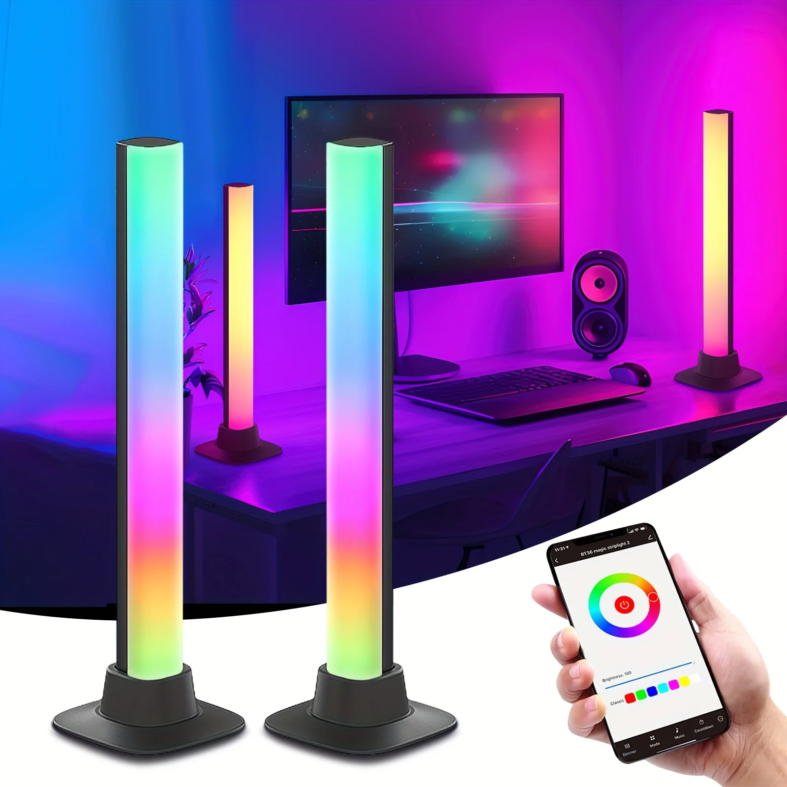 Smart-LED-Light-Bar-Music-Sync-Pickup-Rhythm-Lighting-with-Remote-Tuya ...