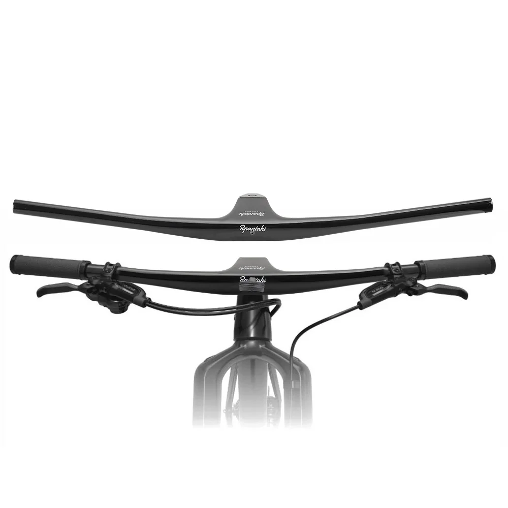 Manillar integrado de fibra de carbono para bicicleta de montaña ...