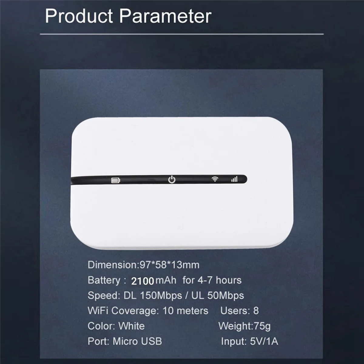 4G MiFi WiFi Router 150Mbps WiFi Modem Car Mobile Wifi Wireless Hotspot Wireless MiFi with Sim ...