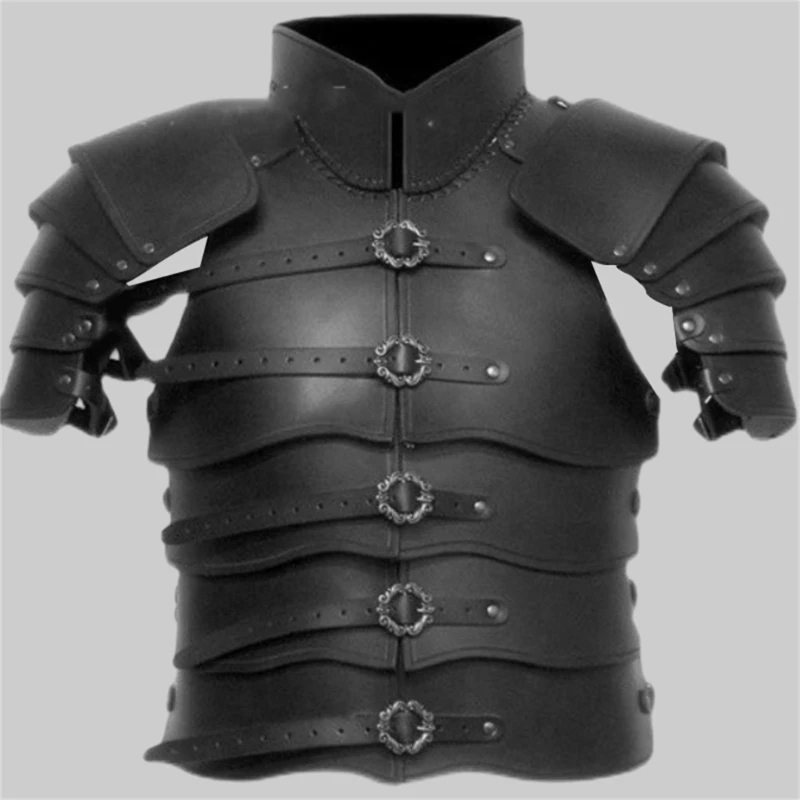 Vintage-Faux-Leather-Chest-Shoulders-Medieval-Chest-Guard-Body-Armors ...