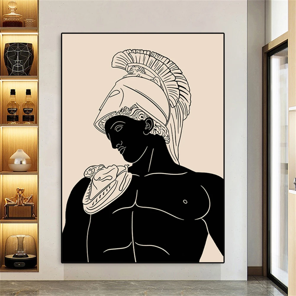 Athena Greek Mythology Painting