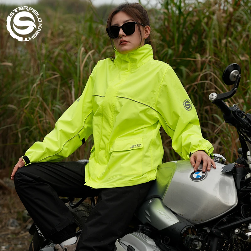 SFK New Motorcycle Rider Raincoat Suit Split Type Waterproof Raincoat ...
