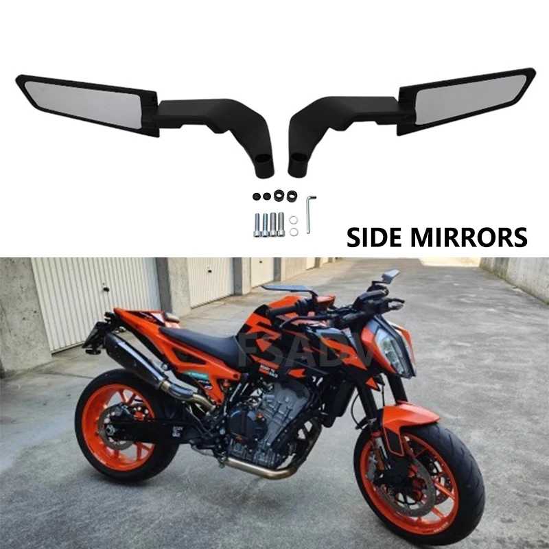 Motorcycle-Wing-Mirrors-Stealth-Winglets-Mirror-Kits-Adjustable-Mirrors ...