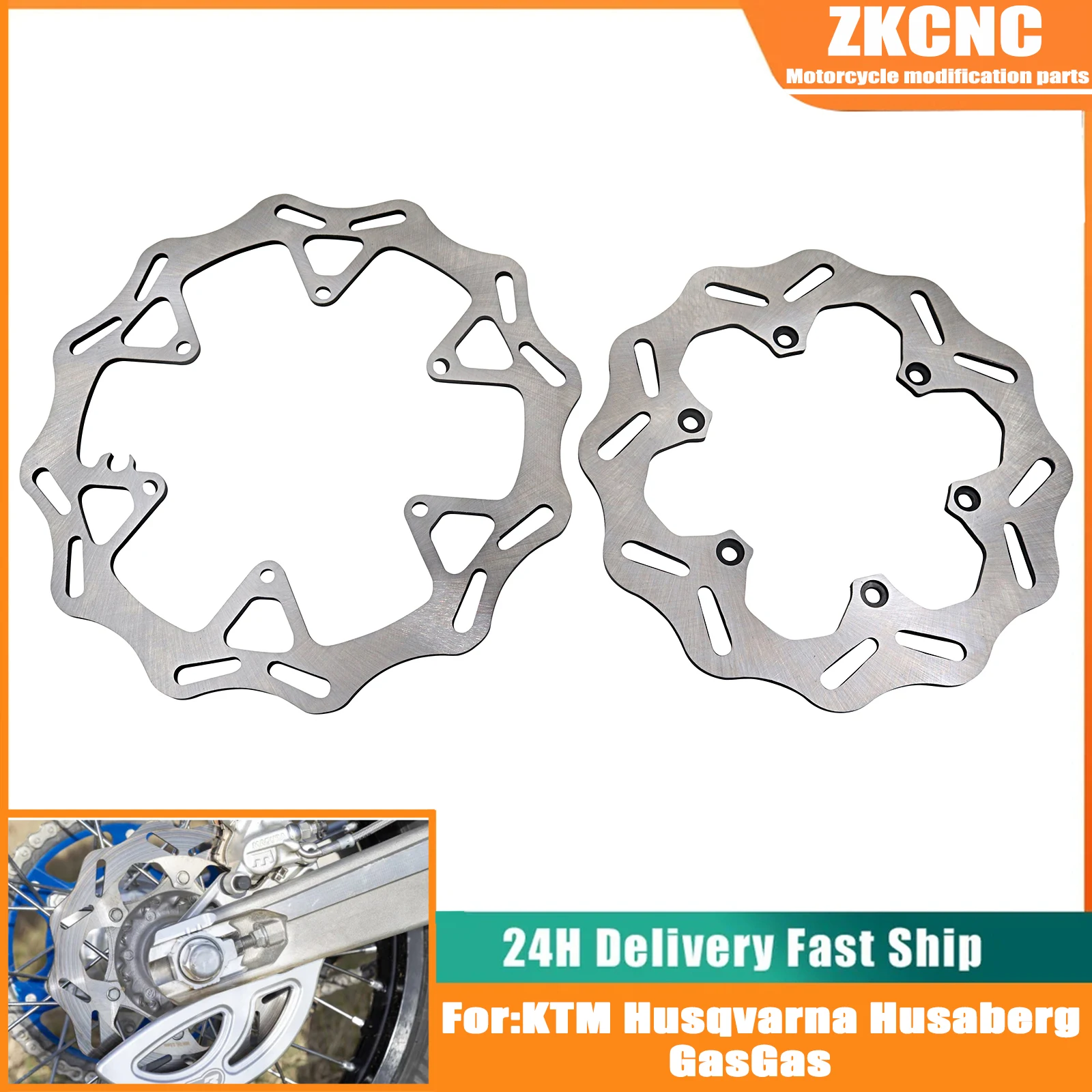 260-220mm-Front-Rear-Brake-Discs-Rotors-For-KTM-EXC-EXCF-SX-SXF-XC-XCW ...