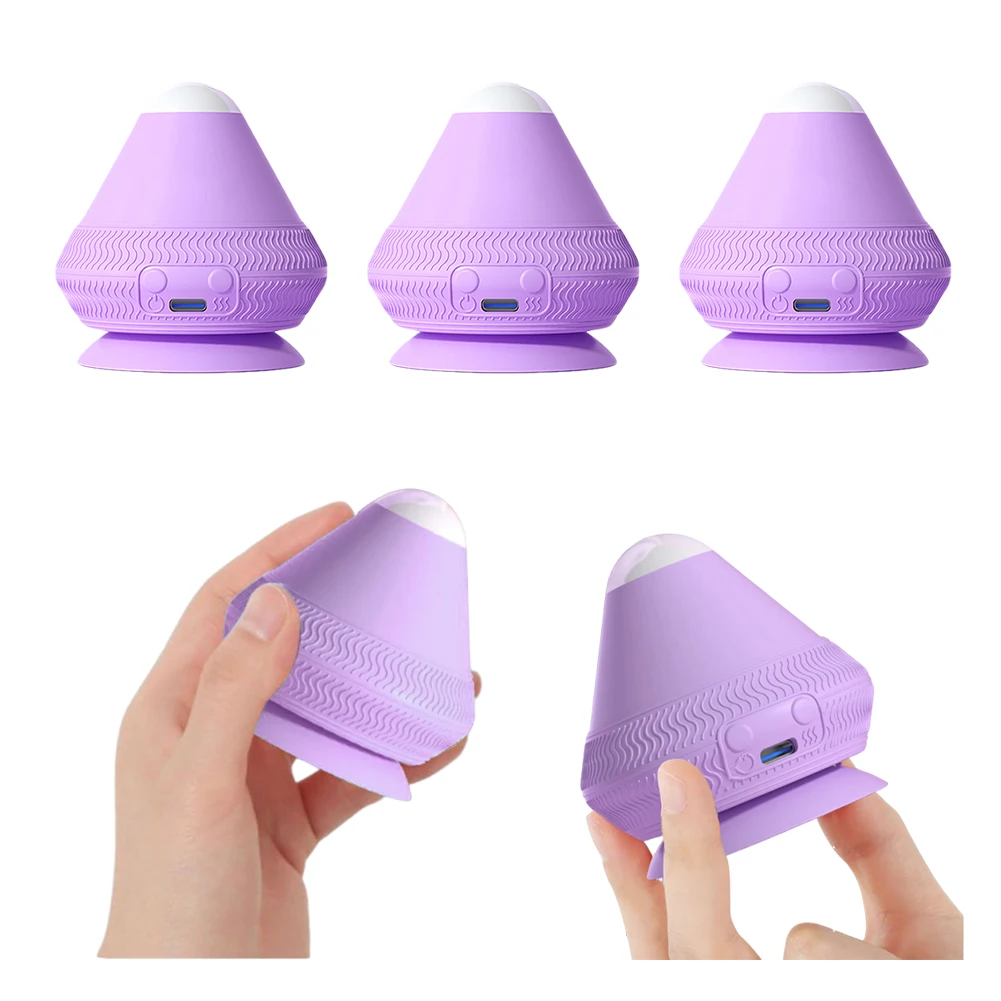 Massage Ball with Heat with Suction Cup Massage Cone Ball 2 Gear ...