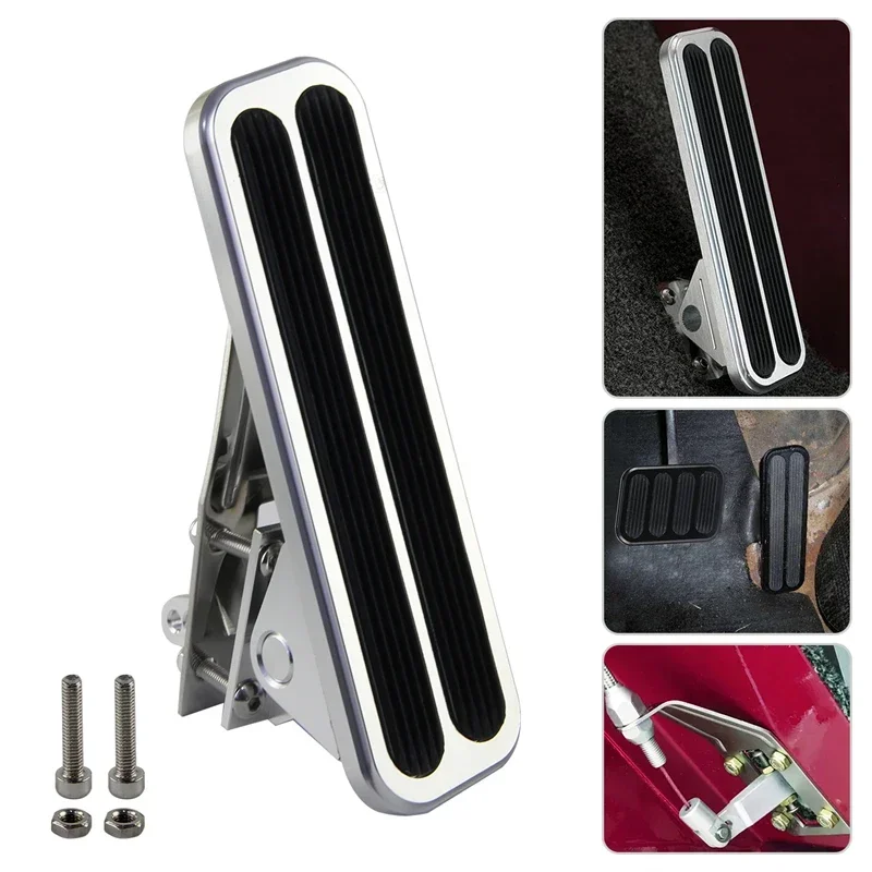 Billet Polished Aluminum Floor-Mount Gas Pedal for Chevy, Ford, Mopar ...