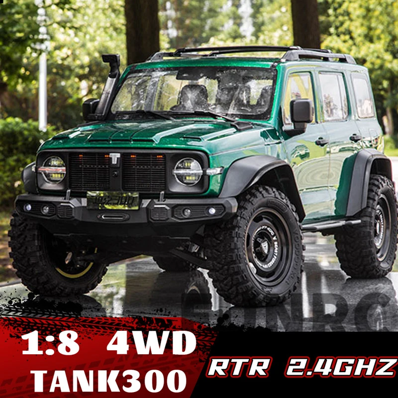 TANK300 KM 트랙션 경쟁 에디션 RTR 2.4GHz 1/8 RC 시뮬레이션 전기 원격 제어 모델, 자동차 크롤러 성인 ...