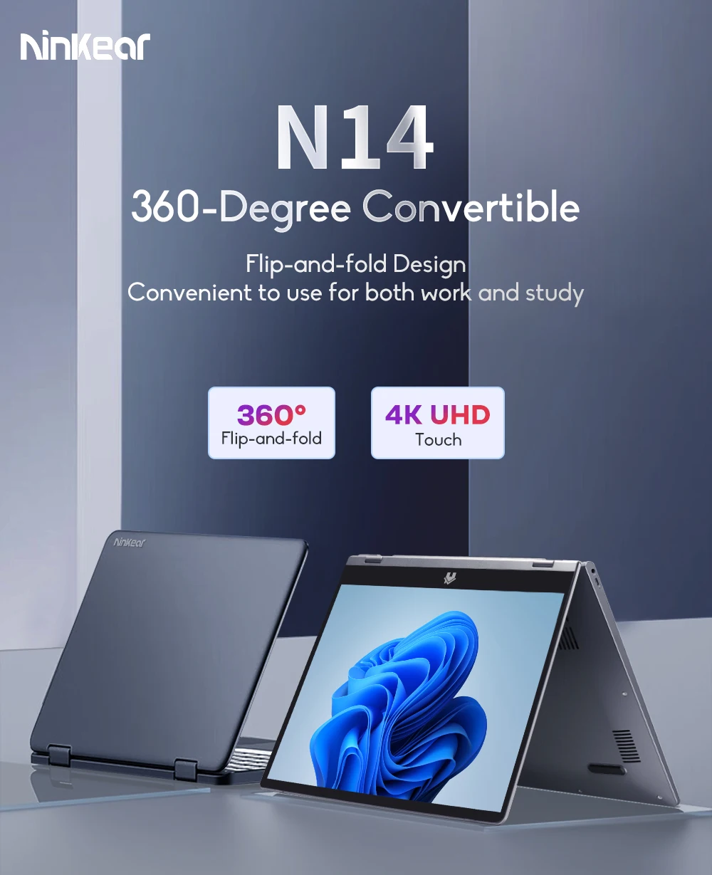 Ninkear N14 Laptop 14-inch 4K Touchscreen Laptop 12th Intel N95 ...