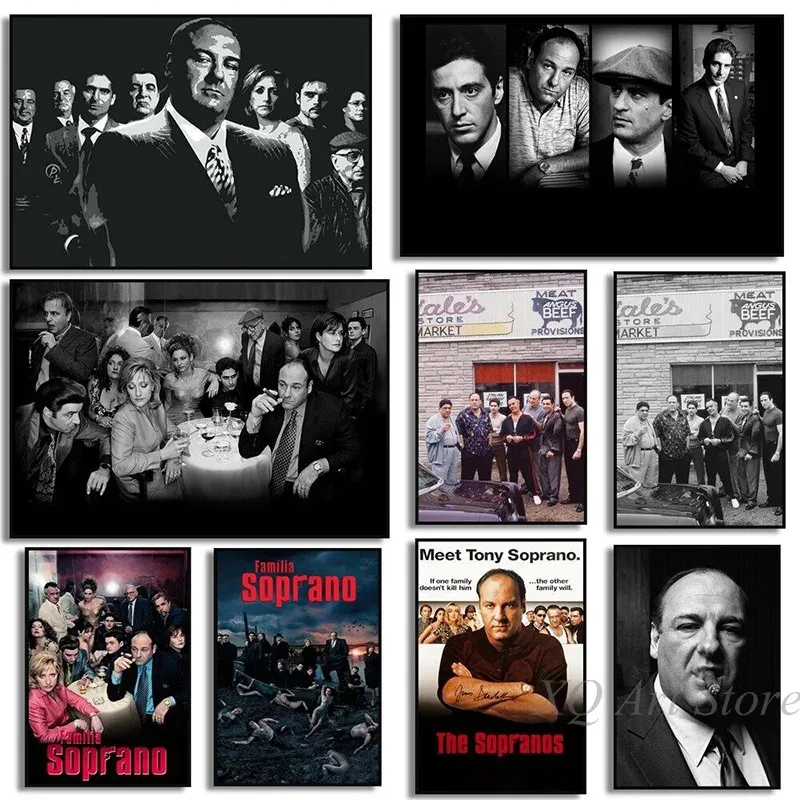 The Sopranos Family Poster Classic Tv Series Show Sopranos Print Canvas ...