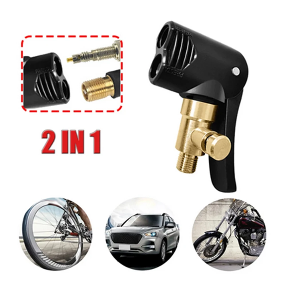Bicycle Bike Track Pump Nozzle Bicycle Air Nozzle Brass Pump Valve ...