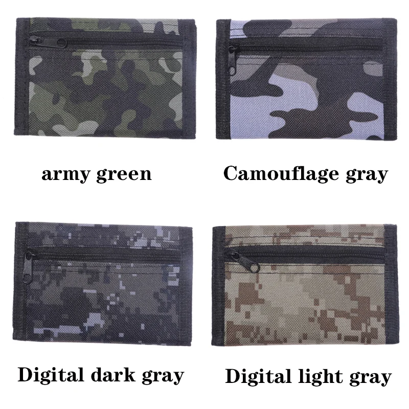 Camouflage-Wallets-Slim-Wallet-Trifold-Sports-Wallet-Outdoor-Canvas ...