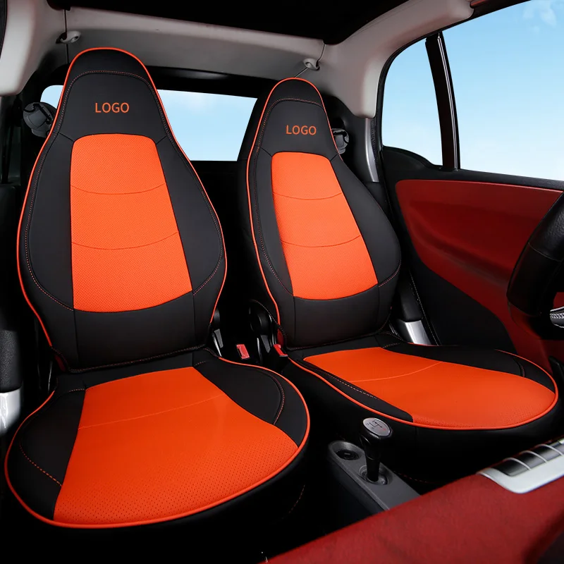 Custom-Leather-Covers-Car-Seats-For-Smart-451-Fortwo-2009-2014-Interior ...