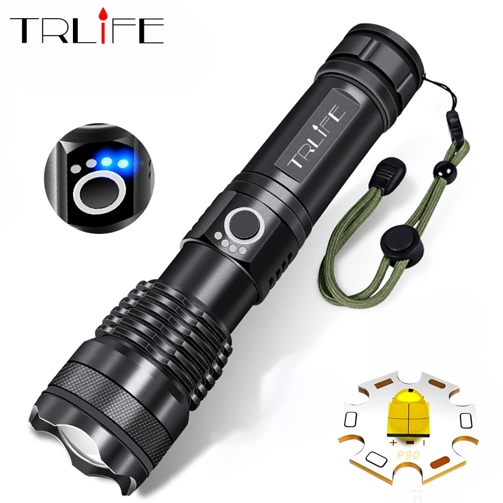 Drop Shipping Xhp50.3most Powerful Flashlight 5 Modes Usb Zoom Led ...