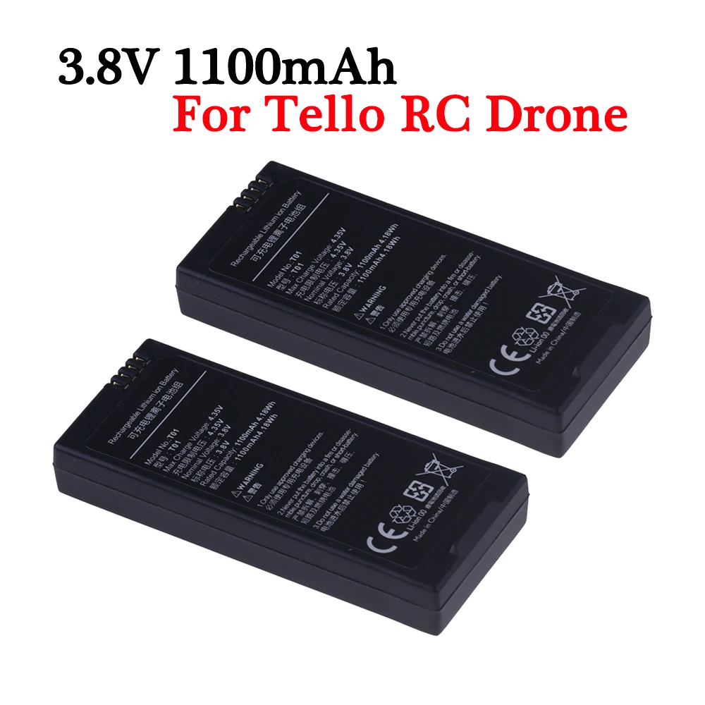 3-8V-1100mAh-Lithium-Battery-Fit-For-TELLO-Remote-Control-Drone-RC ...