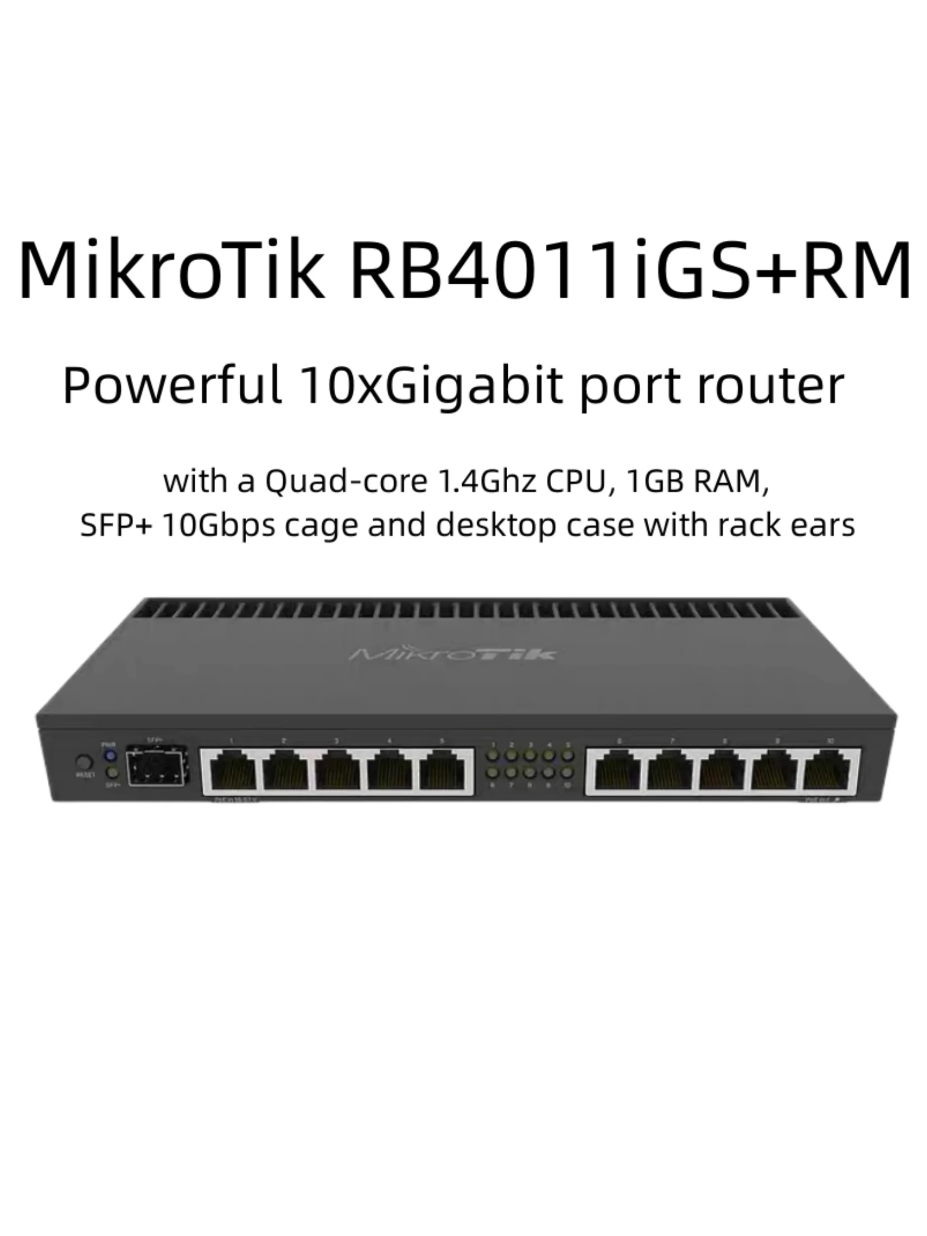 MikroTik-Router-RB4011iGS-RM-Quad-Core-10-Gigabit-10xGbit-LAN-1-SFP-con ...