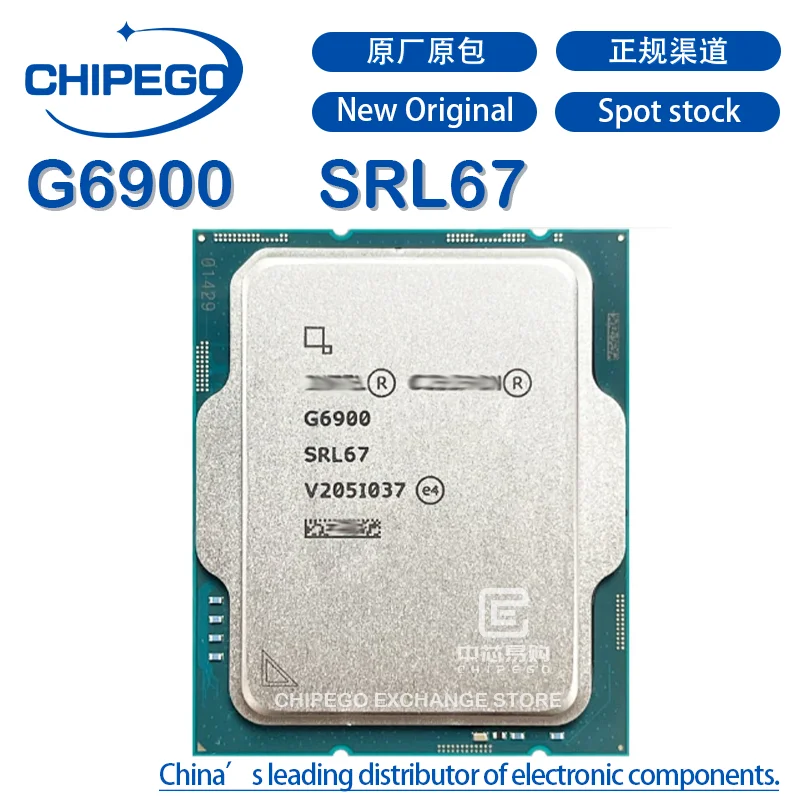 100% New Cpu G6900 Srl67 3.40ghz 10nm 4m 46w Lga1700 Original Cpu Spot ...