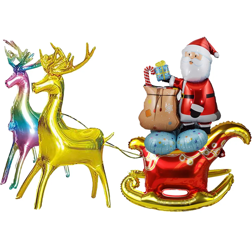Inflatable-Gold-Standing-Deer-Balloons-Christmas-Decor-Balloons-Elk ...