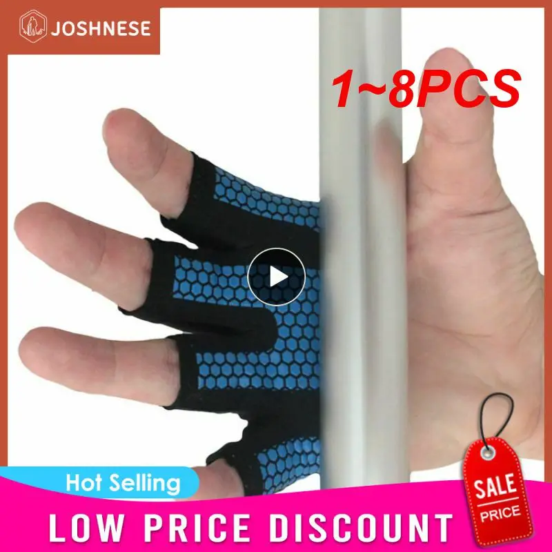 1-8PCS-Four-Finger-Women-Workout-Gloves-Fitness-Gym-Yoga-Exercise-Hand ...