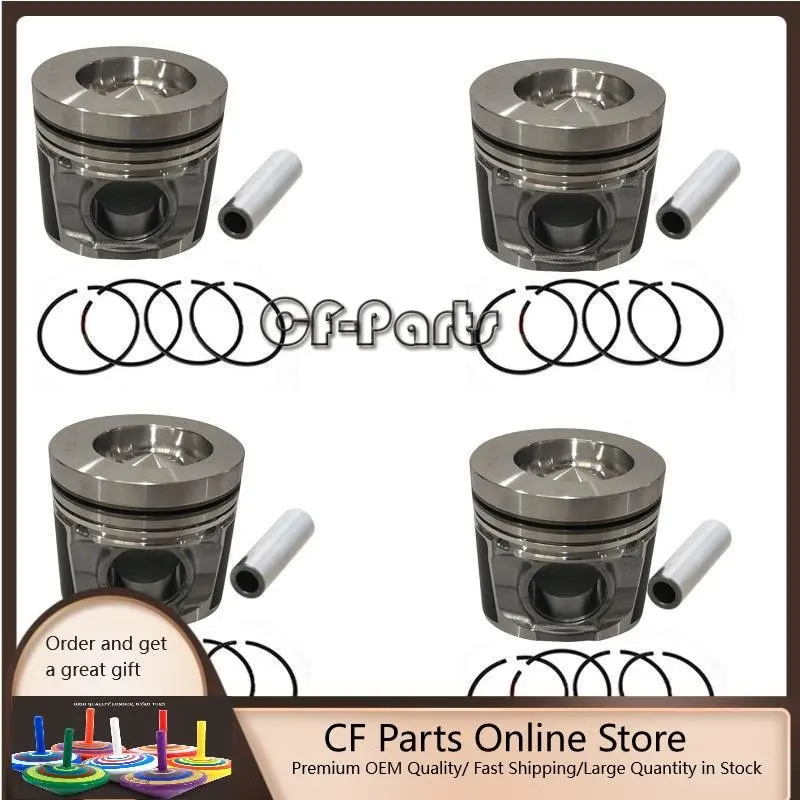 New-4-Sets-STD-Piston-Kit-With-Ring-04284390-Fit-For-Deutz-Engine ...
