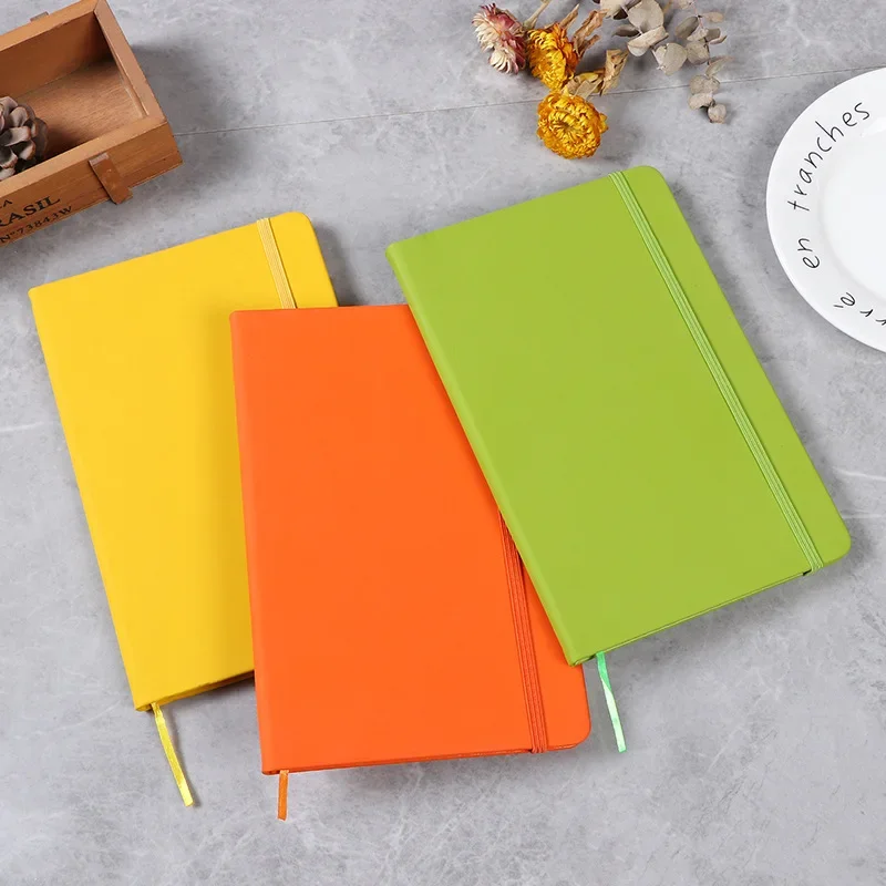 New-A5-Notebook-PU-Cover-Business-Office-Note-Book-Horizontal-Line ...