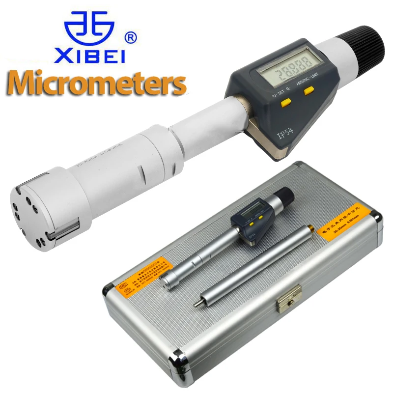 XIBEI-brand-Electronic-Three-point-internal-Micrometers-8-10-12-16-20 ...