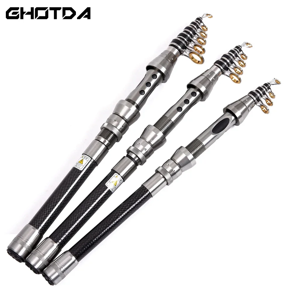 Telescopic-Spinning-Rod-Metal-Reel-Seat-Durable-Strong-Short-Fishing ...
