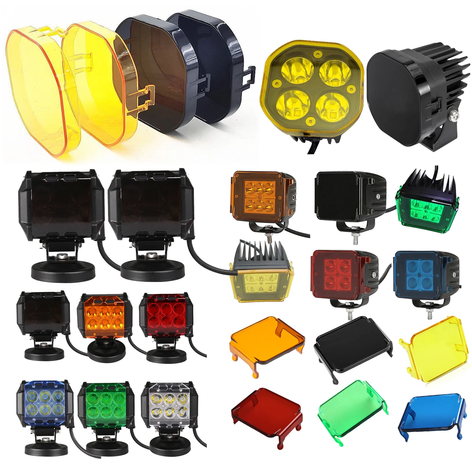 2pcs-3-inch-4inch-Led-Work-light-Cover-Fog-lamp-Cover-Dustproof ...