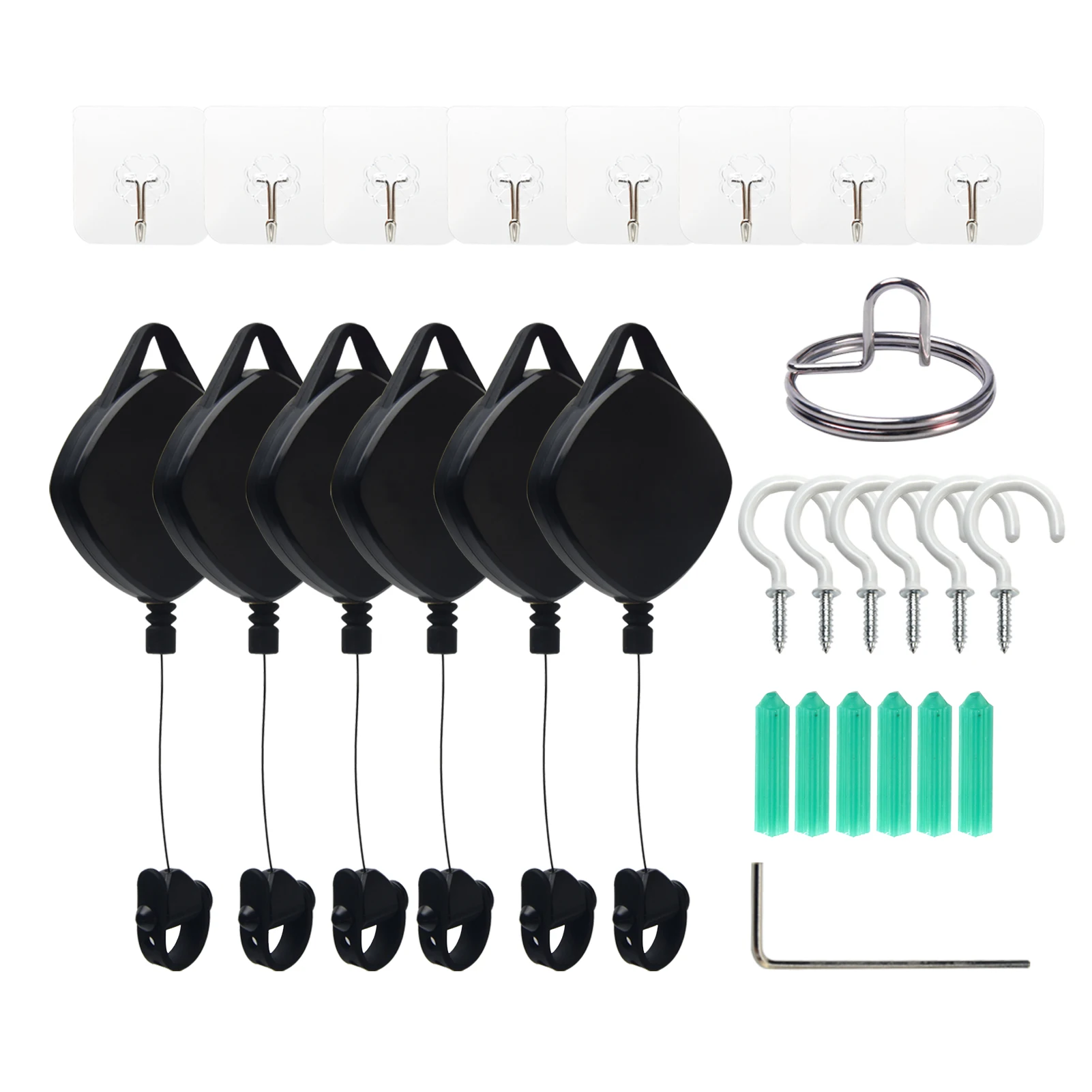 Retractable-Silent-Rotation-VR-Cable-Management-Headset-Accessory-Black ...