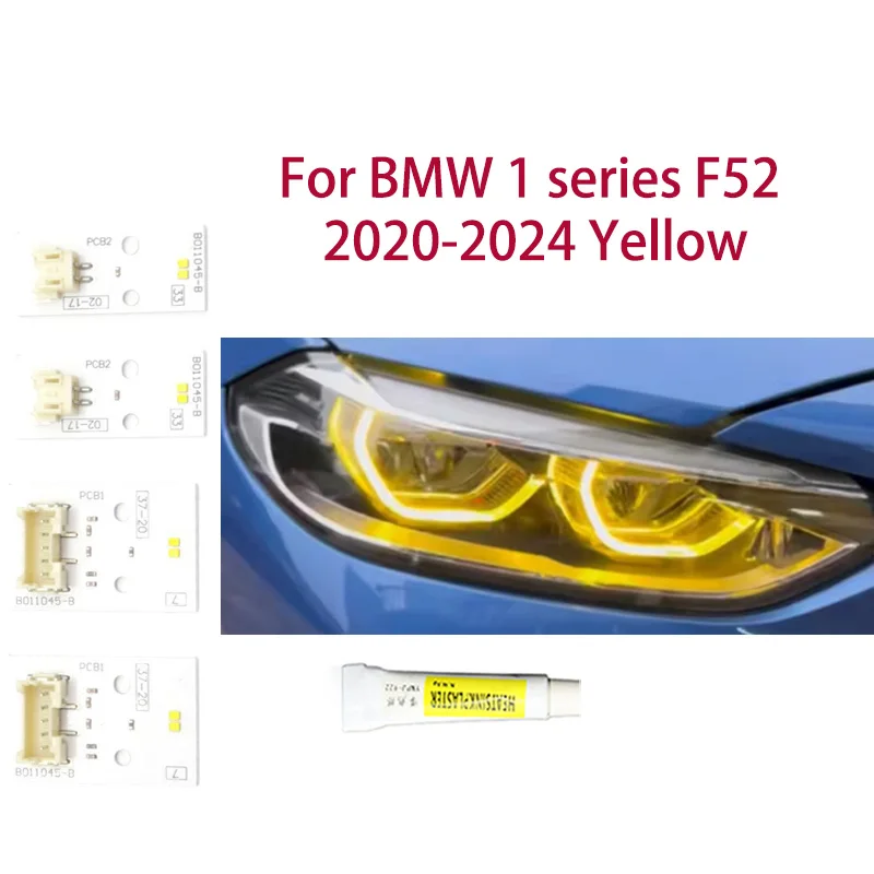 1pair For BMW 1 series F52 20-24 Lemon Yellow Car Hernia DRL Chip Angel ...