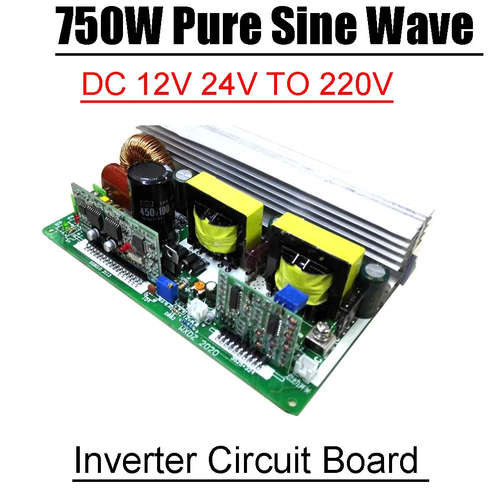 750W-Pure-Sine-Wave-DC-12V-24V-TO-220v-AC-Inverter-Circuit-Board-POWER ...