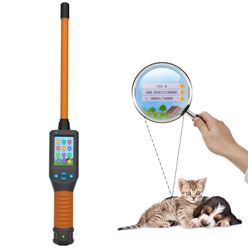 Pet Microchip Scanner 134.2khz / 125khz Bluetooth Animal Reader For Dog ...