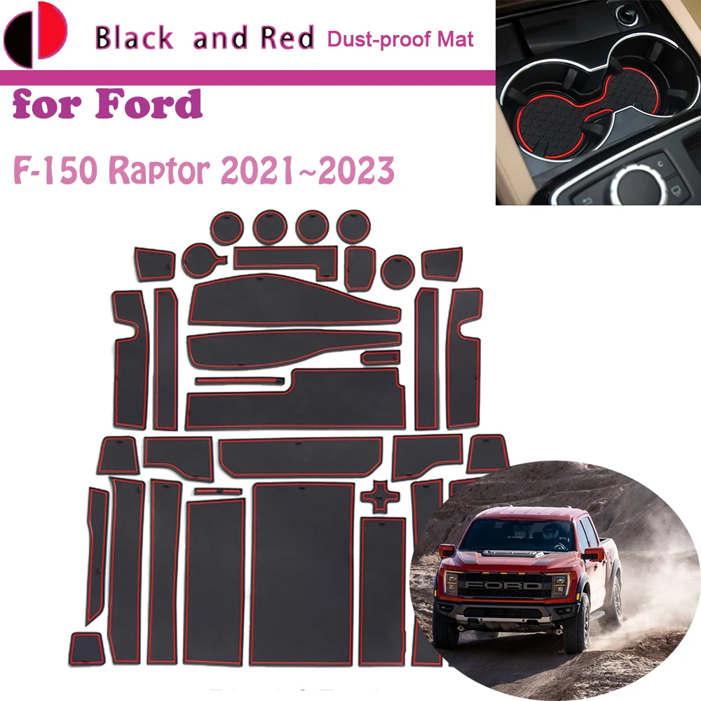 Rubber-Door-Groove-Mat-for-Ford-F-150-F150-Lobo-Raptor-P702-2021-2023 ...