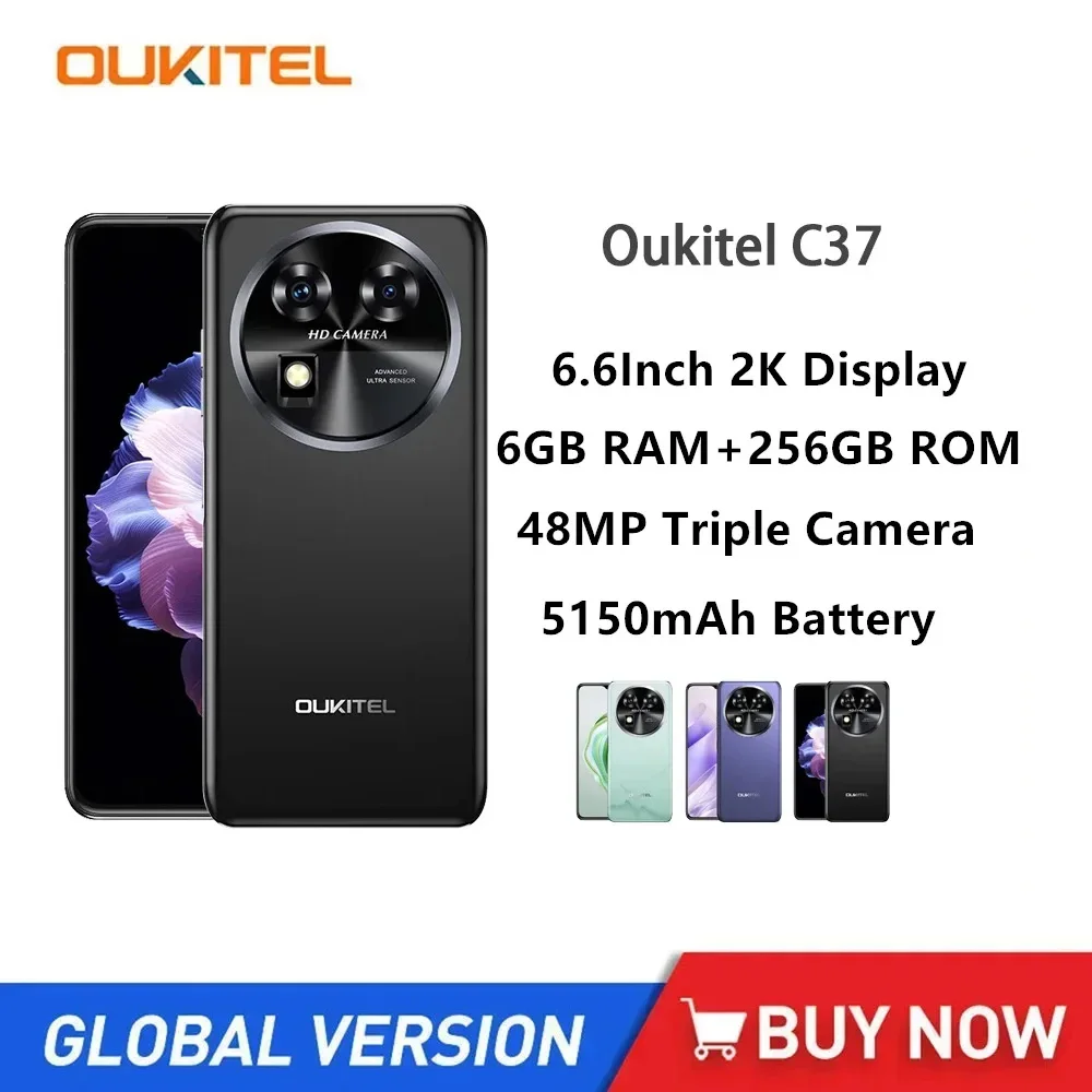 OUKITEL-tel-fono-inteligente-C37-versi-n-Global-Smartphone-4G-ultrafino ...