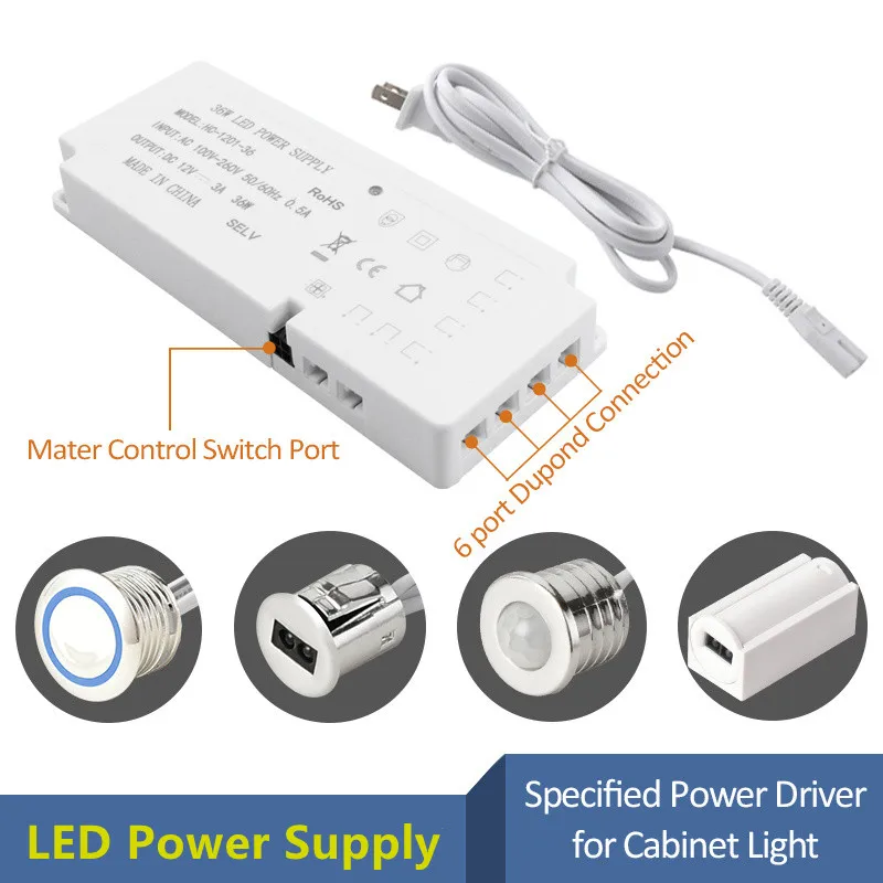 12-24V-Cabinet-Lamp-Adapter-DuPond-Master-Control-Power-Drive ...
