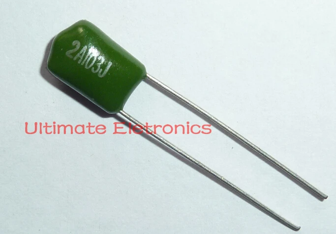 10pcs Mylar Film Capacitor 100v 2a103j 0.01uf 10nf 2a103 5% Polyester ...