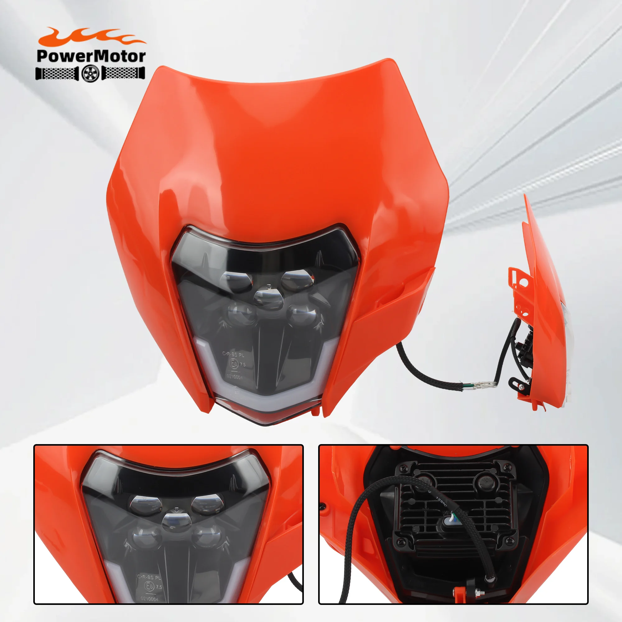Motocross Headlamp Headlight For KTM EXC SXF MX Dirt Bike 2012-2016 ...