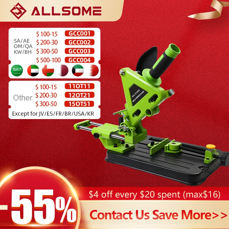 ALLSOME-Angle-Grinder-Machine-Stand-Cutter-Bracke-Holder-Cutting ...