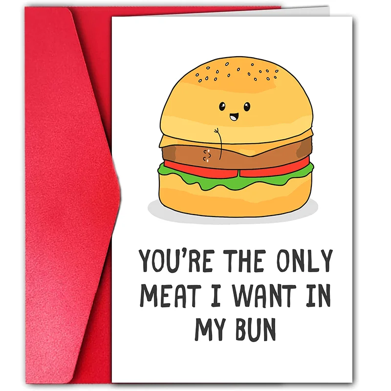 You are the only meat I want, Funny Anniversary Card, Naughty Birthday ...