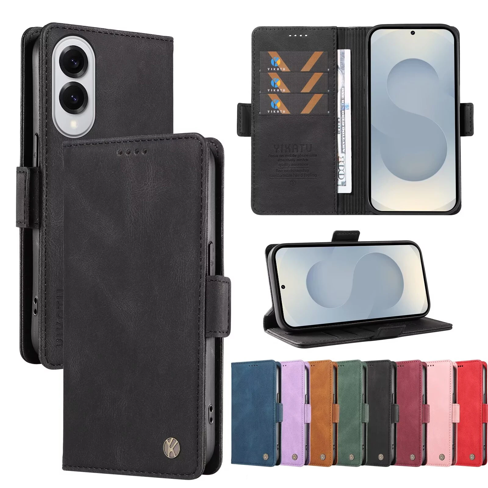 Wallet Magnetic Flip Card Slot Leather Phone Case for Galaxy S20 Ultra ...