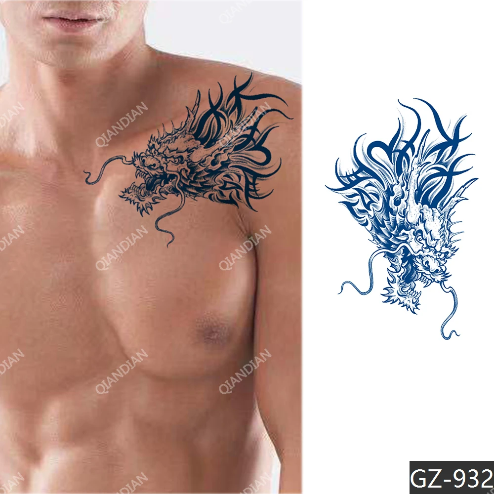 Tatuaje Dragón Japonés Temporal: La Mejor Opción para Probar un Diseño ...